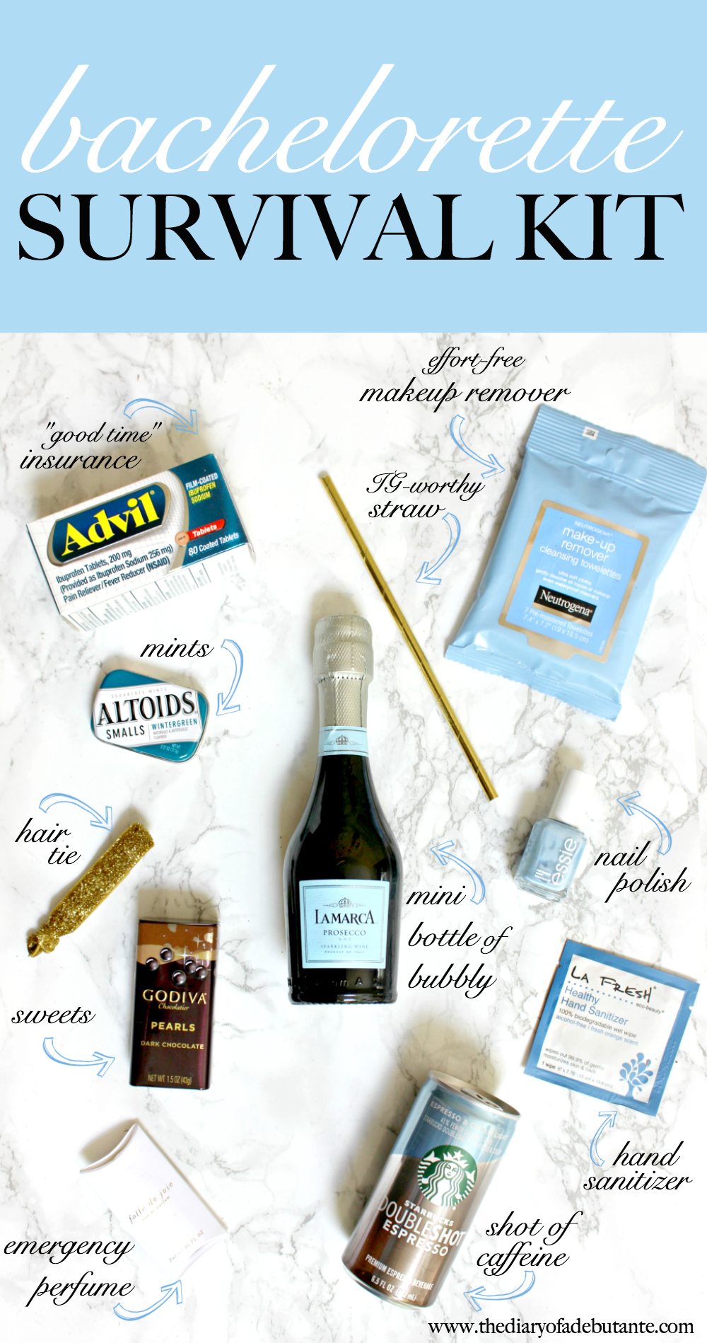 Diy Bachelorette Survival Kit Diary Of A Debutante